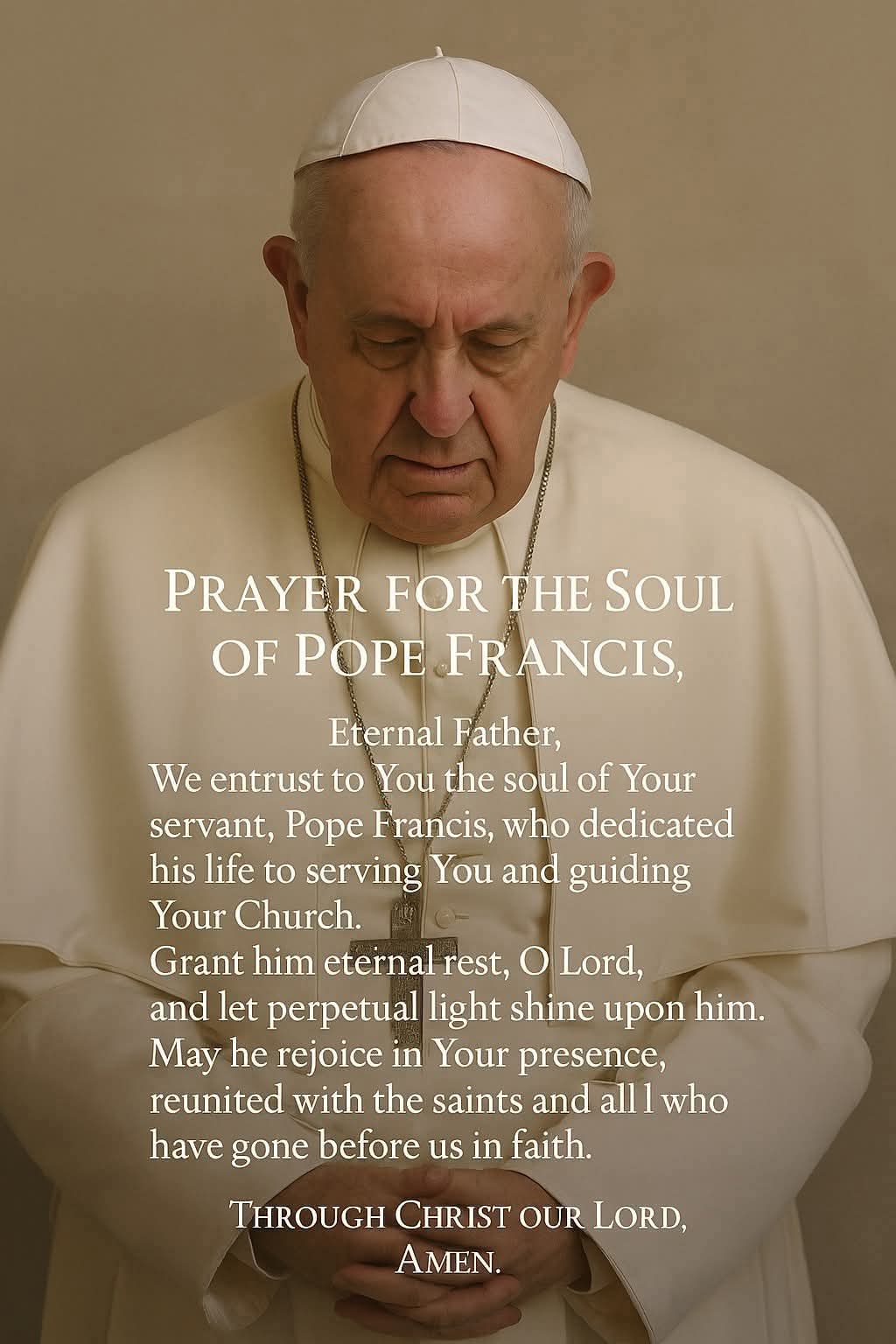 Prayer for Pope Francis | St Patrick's Church Ringsend